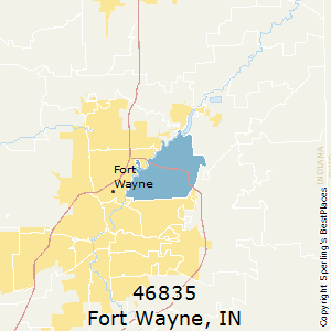 Fort Wayne Zip Code Map